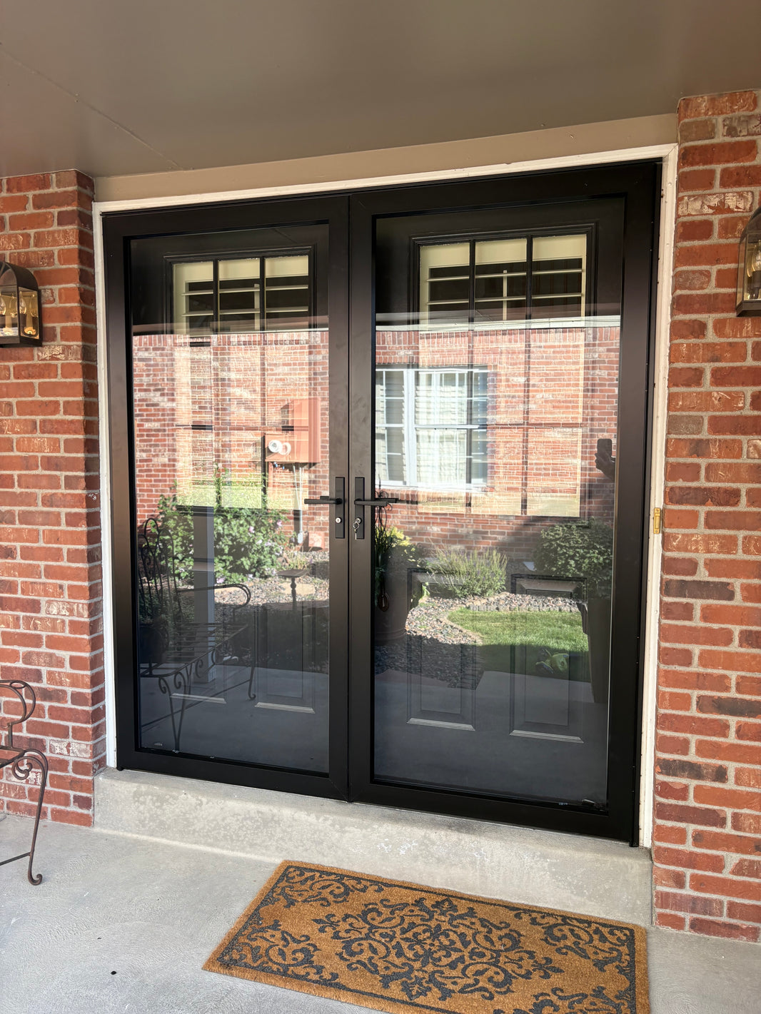 French Double Storm Doors for Wide Open Access – Storm Door Guy