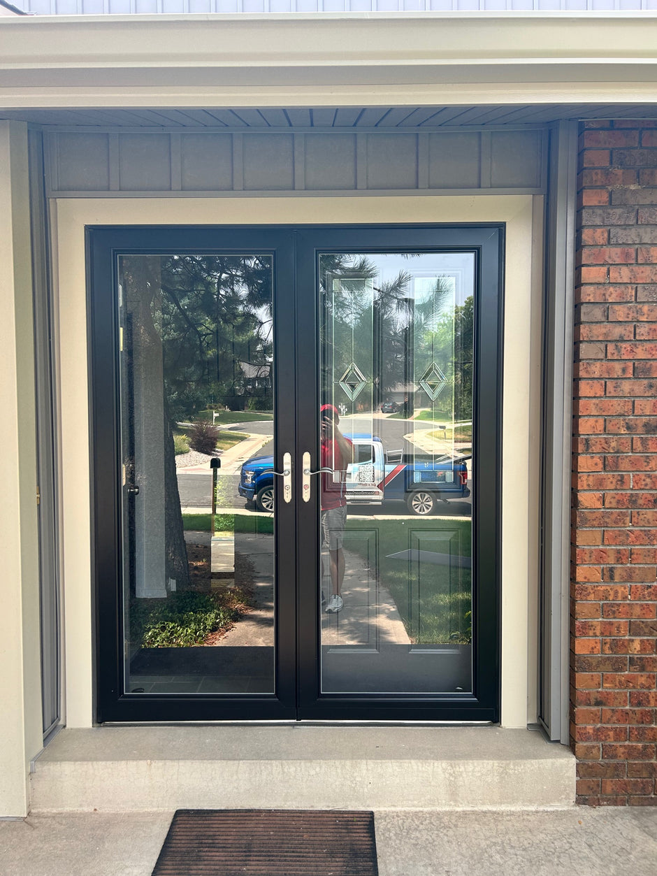French Double Storm Doors for Wide Open Access – Storm Door Guy