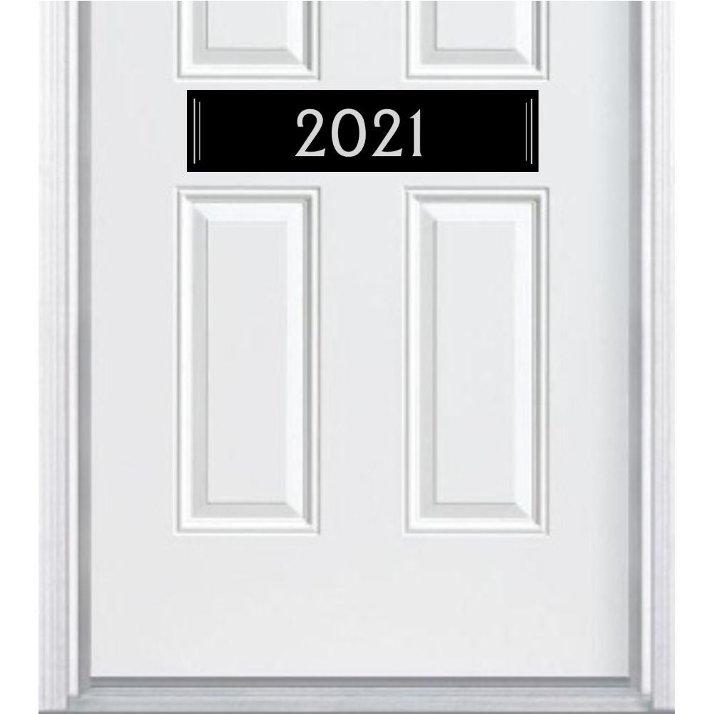 Utilitarian Engraved Address Door Accent Plate - Custom Home Number Si ...